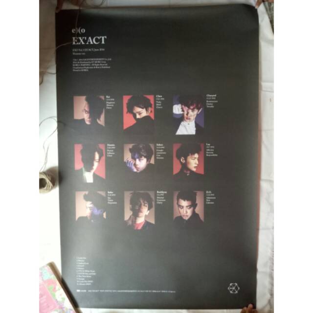 Jual POSTER EXO ALBUM EX'ACT --> MONSTER VERSION | Shopee Indonesia