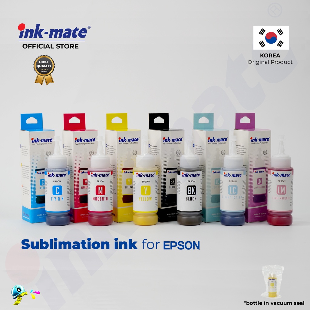 Jual Tinta Sublim Inkmate Printer EPSON 100ML (1 Set 6 Warna) Indonesia ...