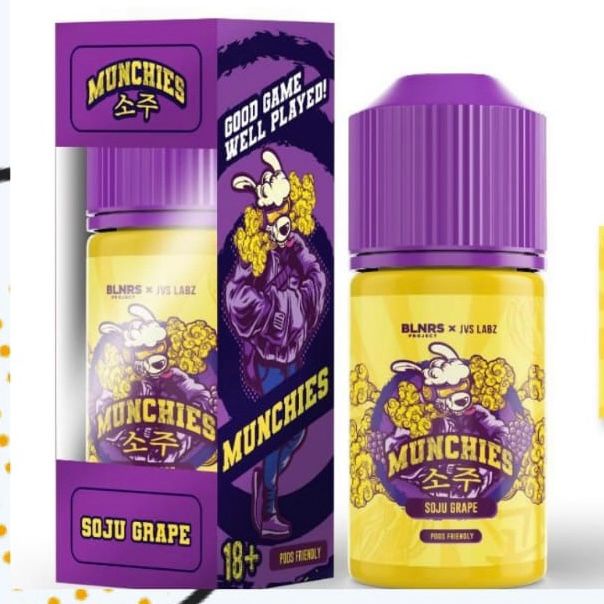 Jual MUNCHIES SOJU Grape Pods Friendly 30ml 14mg by JVS Liquid Saltnic ...
