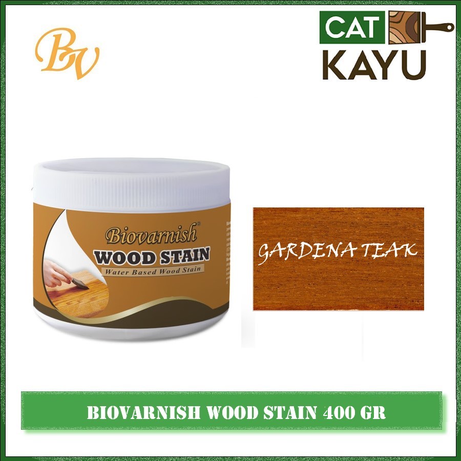 Jual Plitur Kayu Water based Plitur Biovarnish Wood Stain Gardena Teak ...
