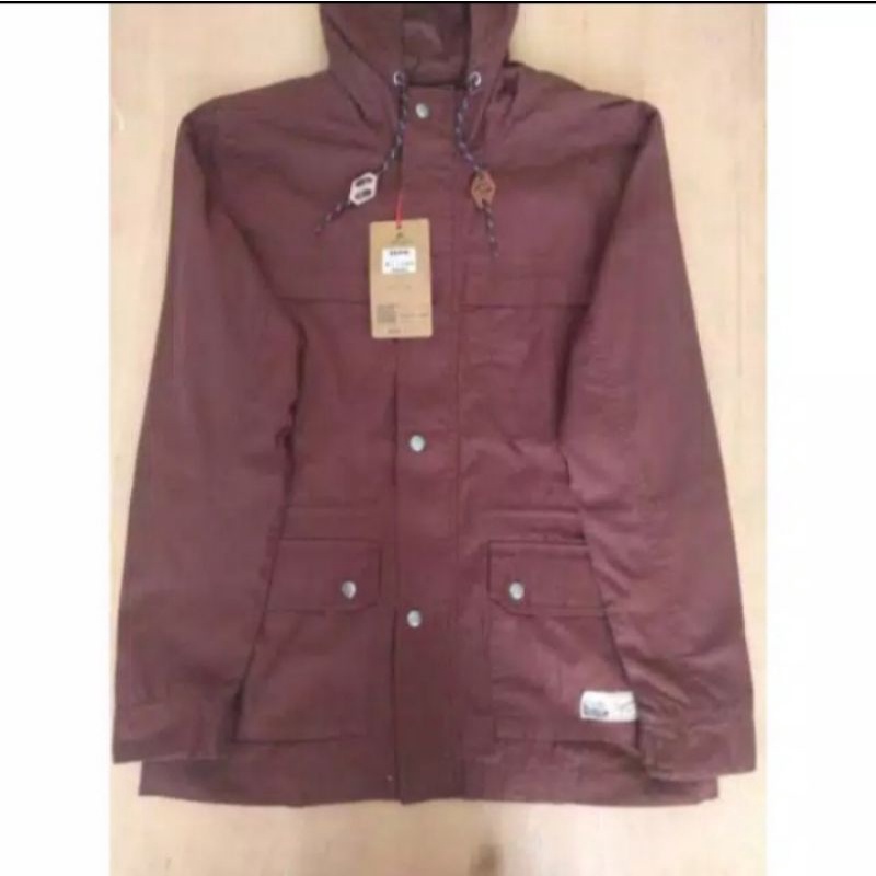Jual Jaket parka eige arketipe maroon | Shopee Indonesia
