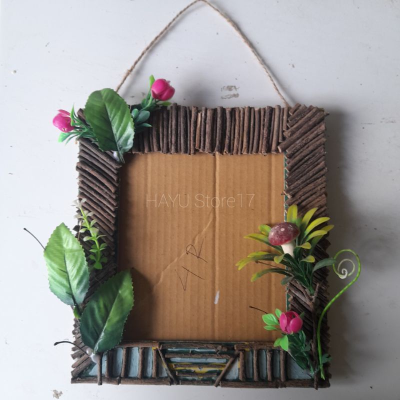 Jual Bingkai foto dari bahan alam pigura unik | Shopee Indonesia