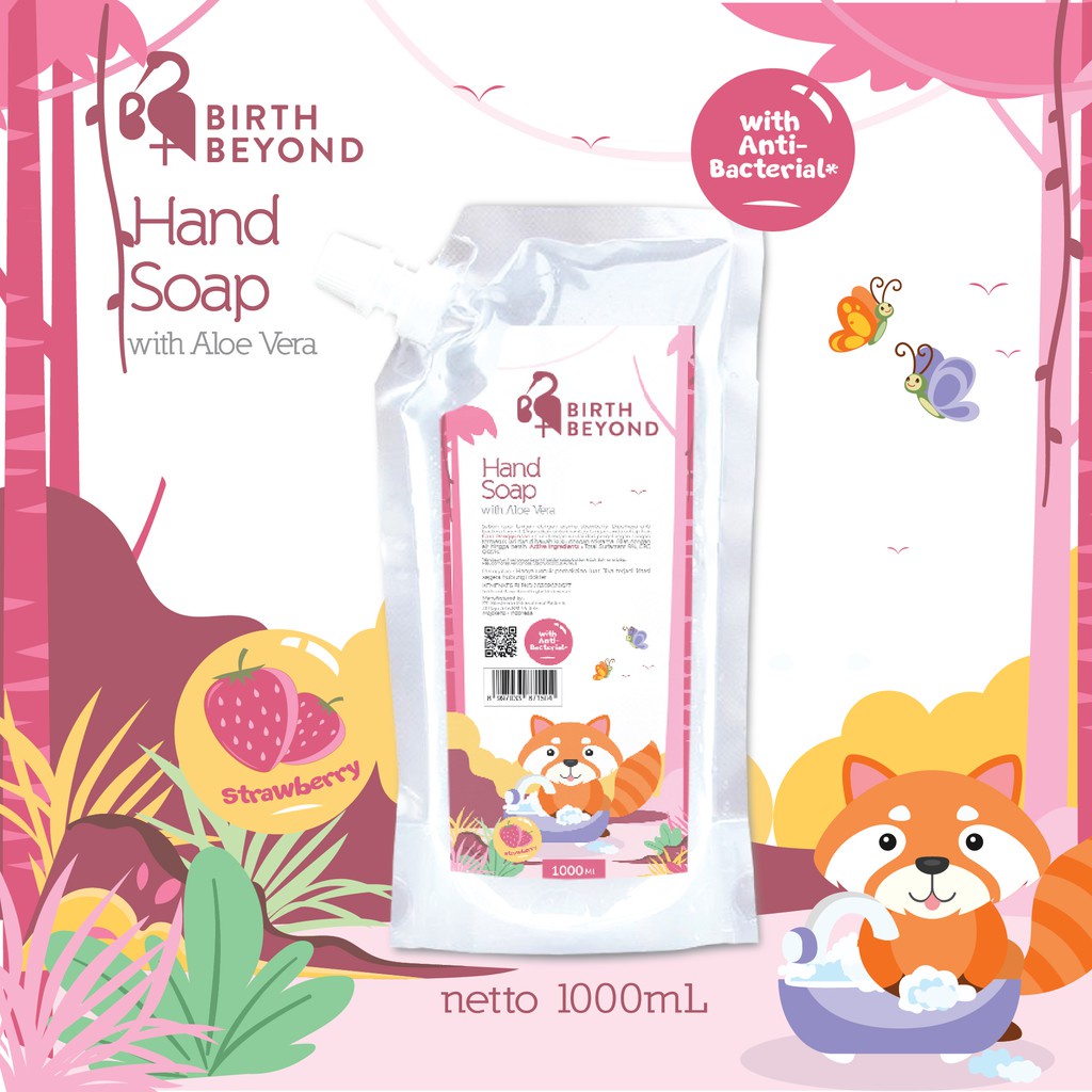 Jual Birth Beyond Hand Soap with Aloe Vera 1000ml Strawberry | Shopee ...