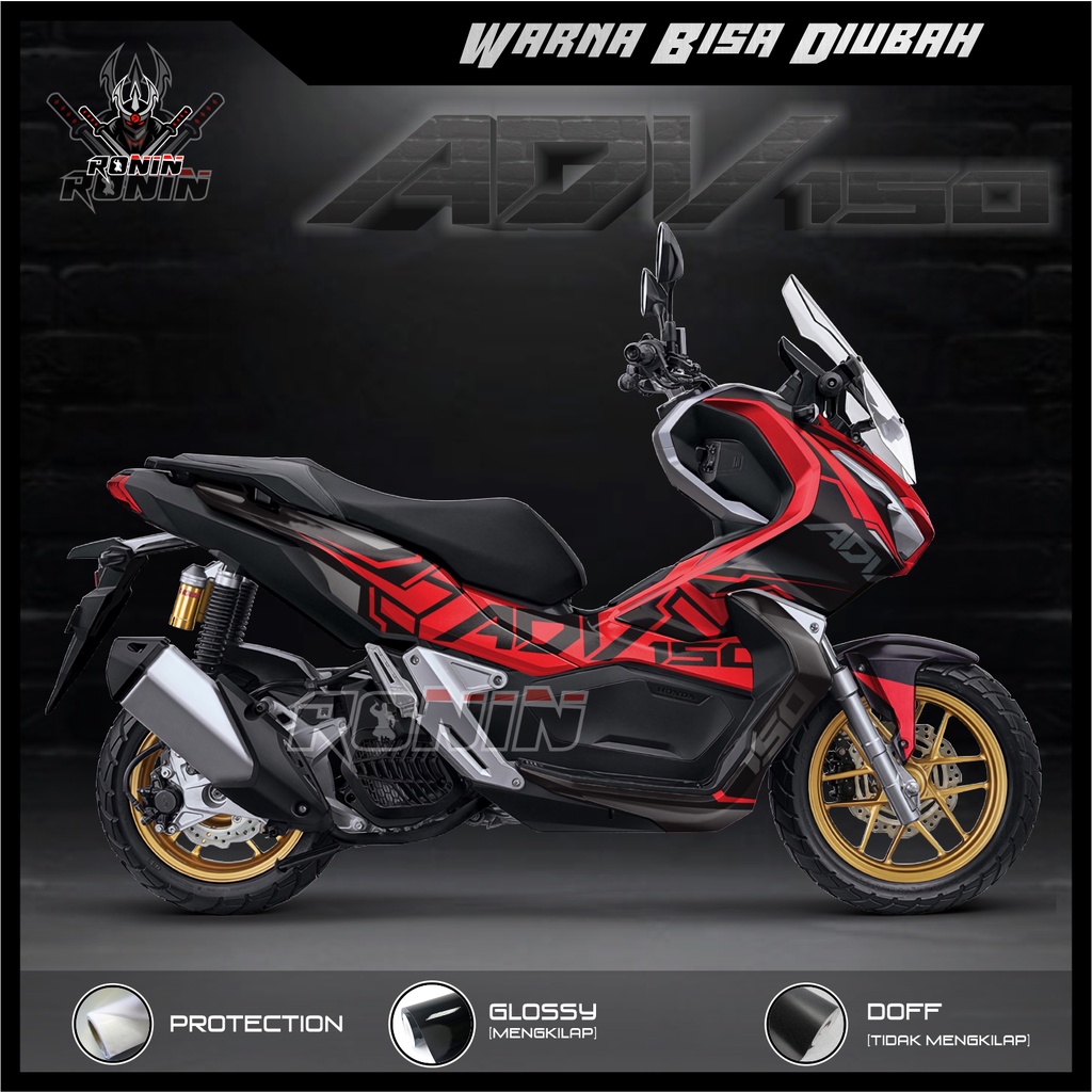 Jual Sticker Decal FULL BODY ADV 150 Motif Shadow Red | Shopee Indonesia