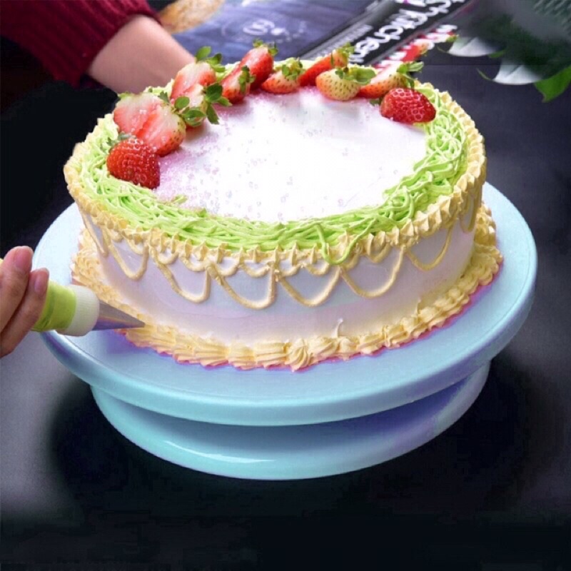 Jual Cake Tray Rotary / Piring Dekorasi Menghias Kue Bisa Berputar ...