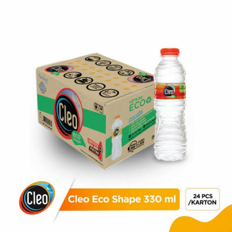 Jual 1 Dus Air Mineral Cleo Kemasan Botol 330mL (Isi 24) | Shopee Indonesia