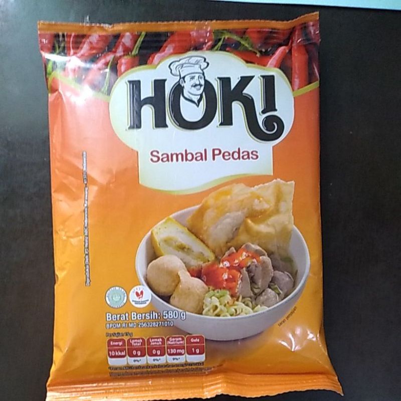 Jual Hoki Saos Sambal Pedas 580 gr/Saos sambal Bakso/Saos Sambal Mie ...
