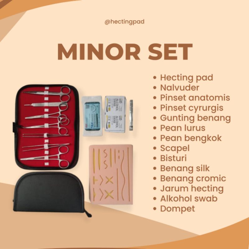 Jual Minor set /hecting set free suture pads Indonesia|Shopee Indonesia