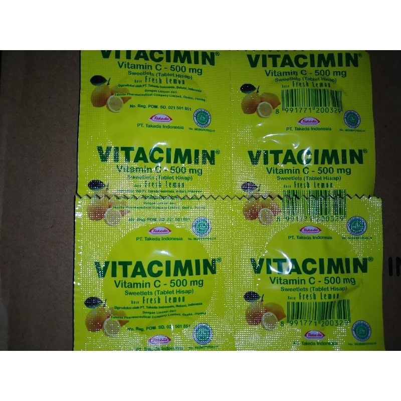 Jual VITACIMIN LEMON JERUK PER STRIP 2 TABLET | Shopee Indonesia
