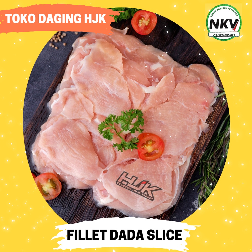 Jual Fillet Dada Ayam SLICE TIPIS / Boneless Dada Ayam Frozen SLICE ...