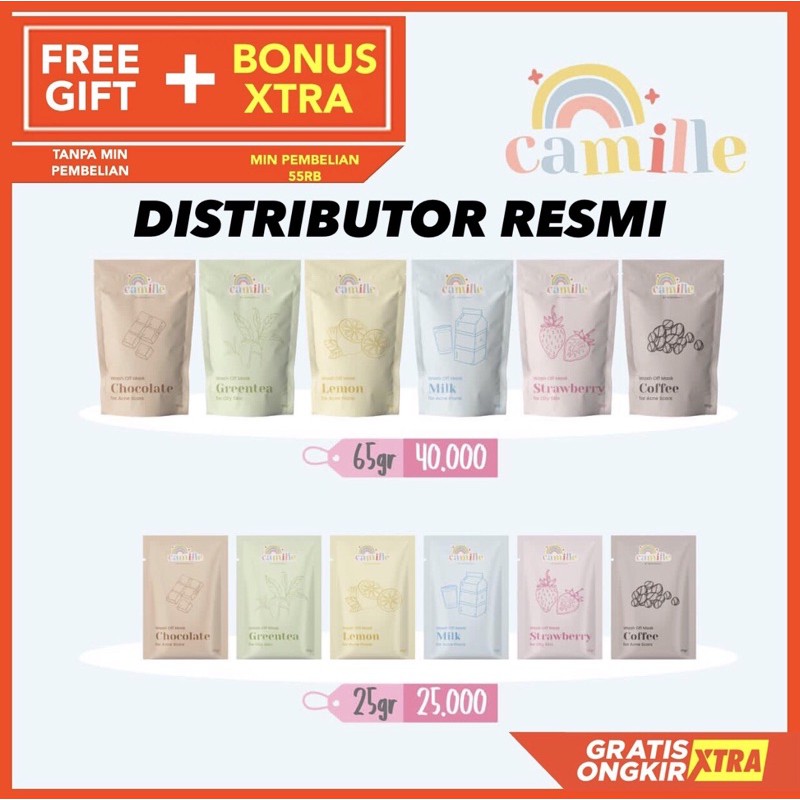 Jual BPOM masker Camille beauty (25gr&65gr) READY STOCK agent resmi jakarta | Shopee Indonesia
