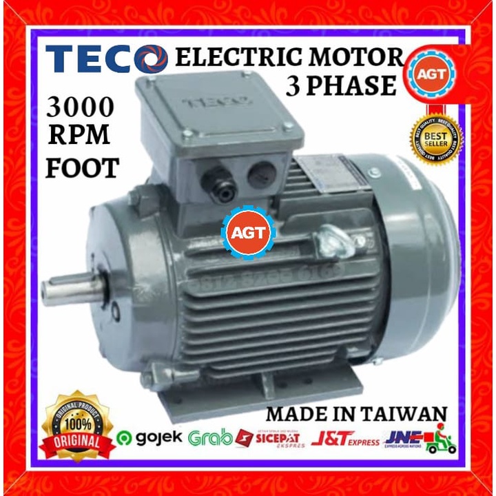 Jual AESV1S 3KW 4HP-3PHASE 2POLE B3 TECO ELECTRIC MOTOR | Shopee Indonesia