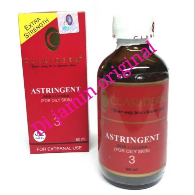 Jual CLARIDERM 60. ML ORIGINAL 100% ( FOR OULY SKIN ) | Shopee Indonesia