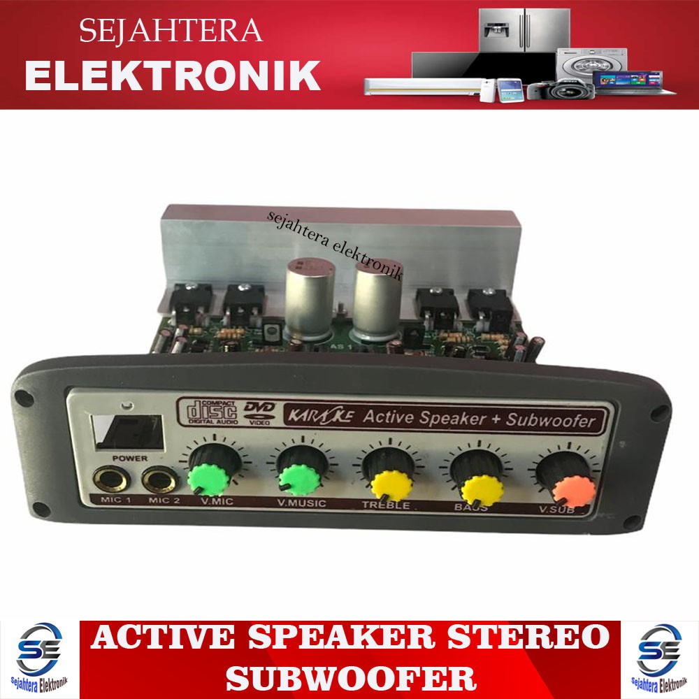 Rangkaian speaker aktif subwoofer