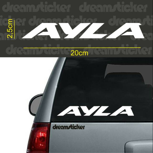 Jual Sticker Stiker Mobil Daihatsu Ayla | Shopee Indonesia