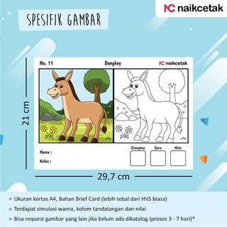 Jual GAMBAR & SKETSA MEWARNAI - TEMA FARM ANIMALS | Shopee Indonesia