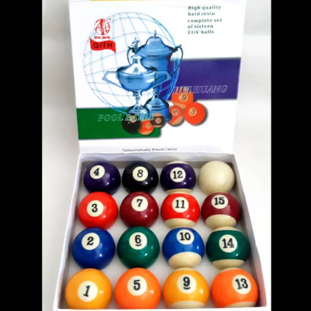 Jual Bola Biliar Billiar Set Besar 2.1/4" - Pool Ball Set | Shopee ...