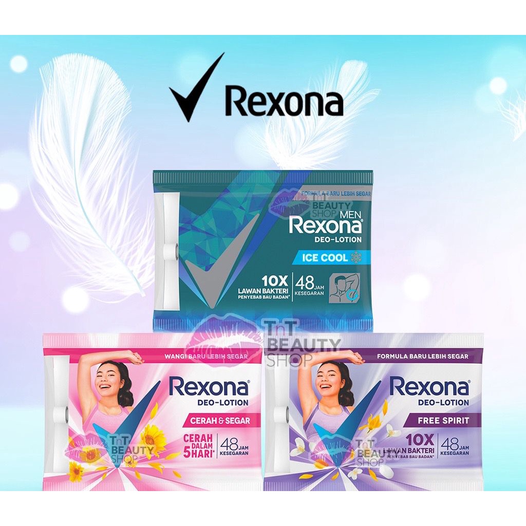 Jual Rexona Deo Lotion Sachet / Rexona Deodorant / Cerah & Segar Free ...