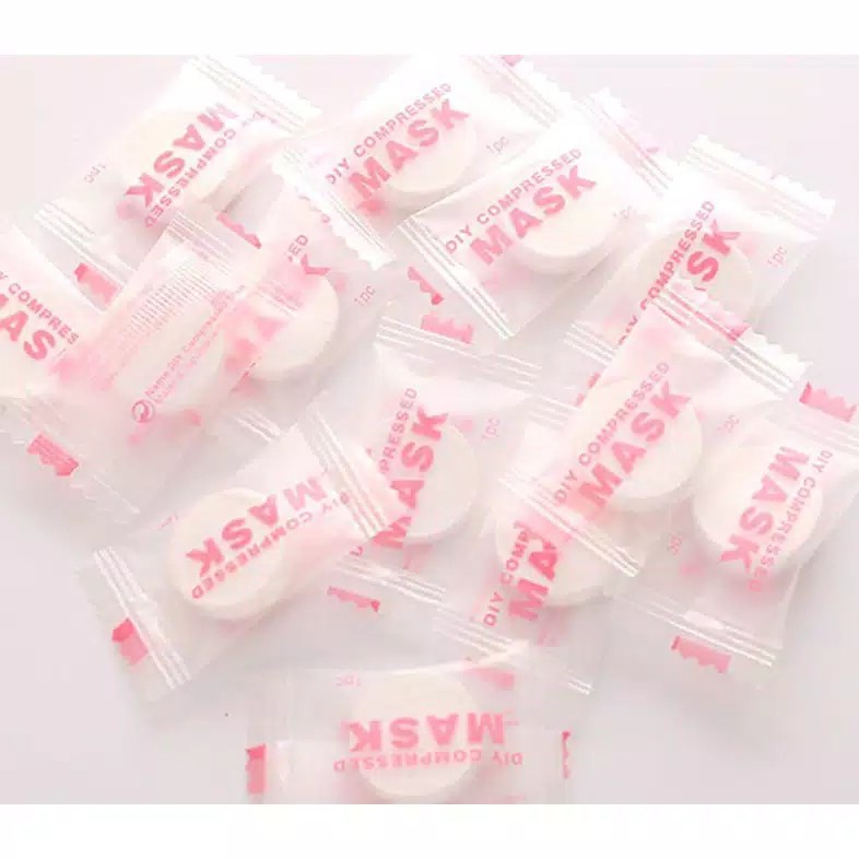 Jual Compressed Paper Mask Sheet / Tablet Mask / Masker Kertas / Masker ...