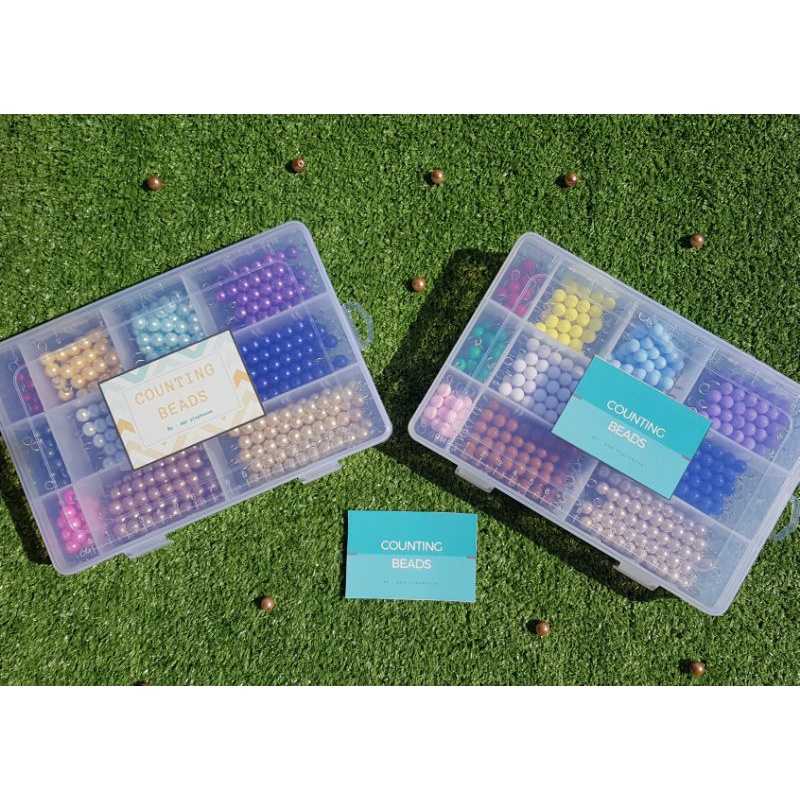 Jual Counting beads / decanomial beads montessori / alat bantu hitung ...