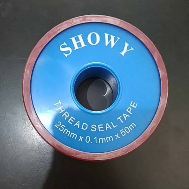 Jual SHOWY Thread Seal Tape Jumbo 25mm x 0.1mm x 50m | Shopee Indonesia