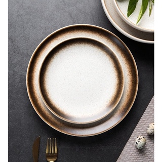 Jual Piring keramik Classic japan style/japanese flat 10 inch/25cm ...