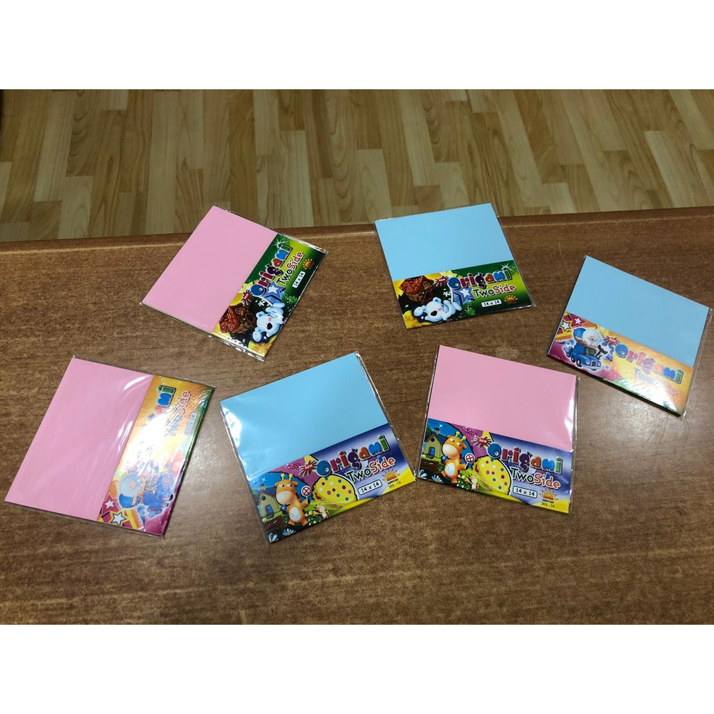 (5 pak) kertas origami 14 x 14 | pgmall