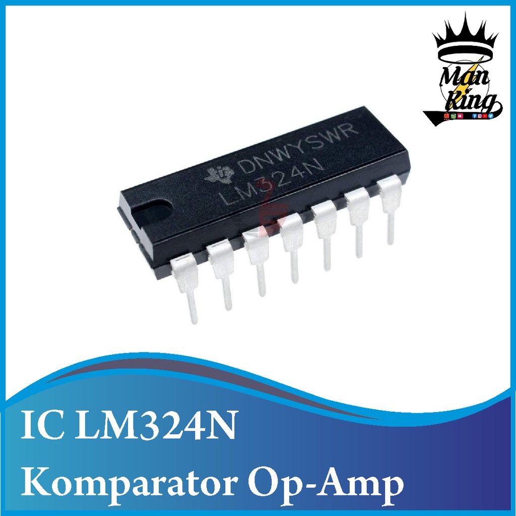 Jual IC lm324 LM324N DIP14 ic op-amp komparator | Shopee Indonesia