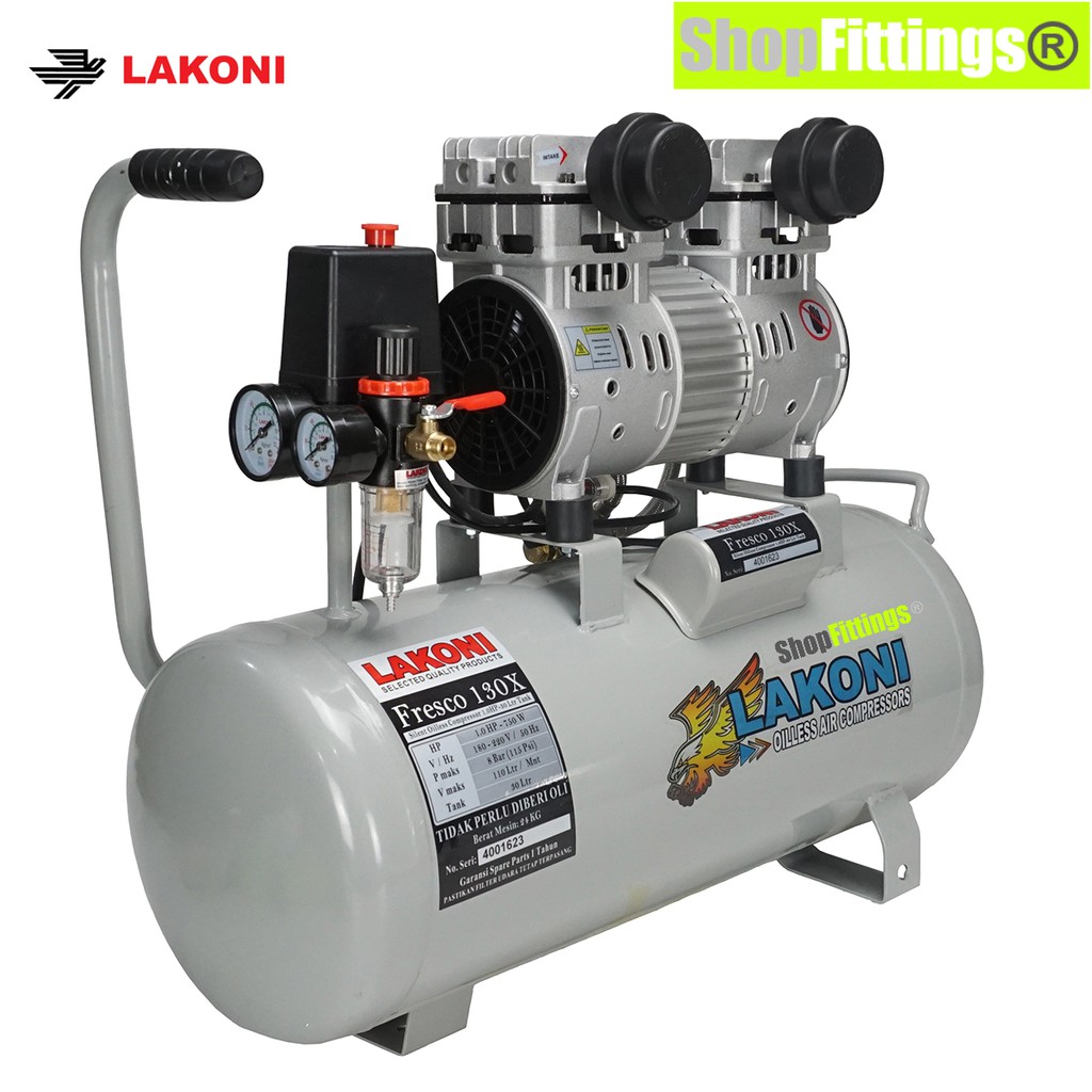 LAKONI Fresco 130 X Silent Oilless Air Compressor Kompressor Angin ...