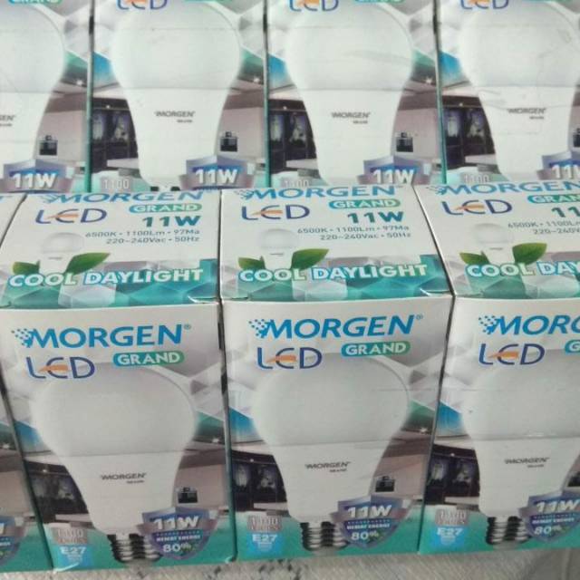 Jual lampu led bulb morgen grand putih | Shopee Indonesia
