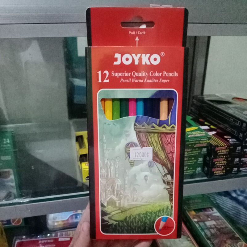 Jual Pensil Warna Joyko isi 12 Color | Shopee Indonesia