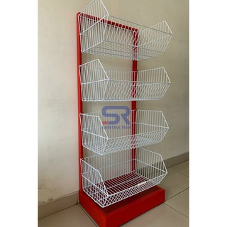 Jual Rak Snack Rak Roti Minimarket 4 Susun | Shopee Indonesia