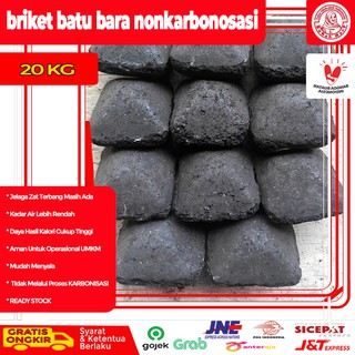 Jual Briket Batu Bara Batubara Bukit Asam Non Karbonisasi 20 KG ...