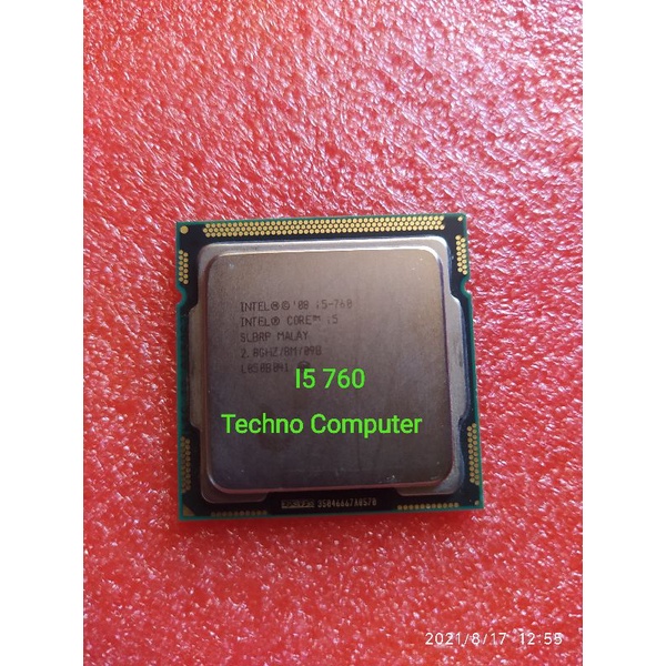 Jual Prosesor Intel Core i5-760 Cache 8M, 2,80 GHz LGA 1156 Gen-1 ...
