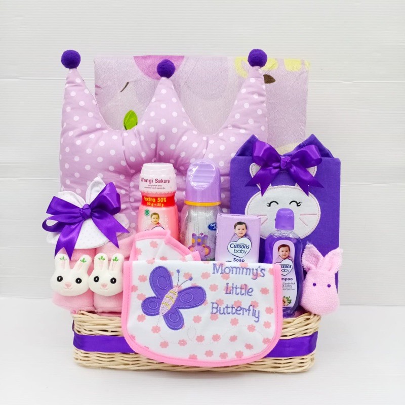 PARCEL BAYI (CHAT INBOX DULU UNTUK PILIH MOTIF) KADO BAYI KERANJANG ...