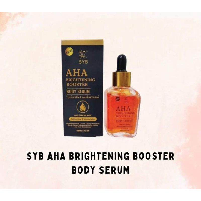 Jual NEW SYB AHA BRIGHTENING BODY SERUM With DNA SALMON | Shopee Indonesia