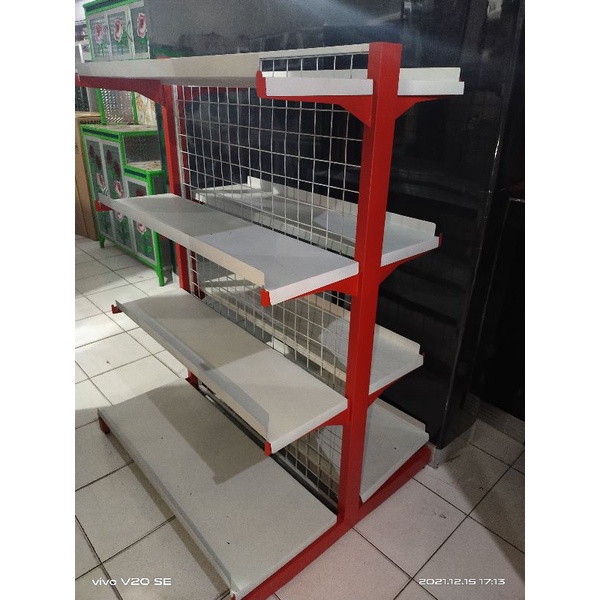 Jual rak gondola/rak indomart/rak swalayan/rak toko | Shopee Indonesia