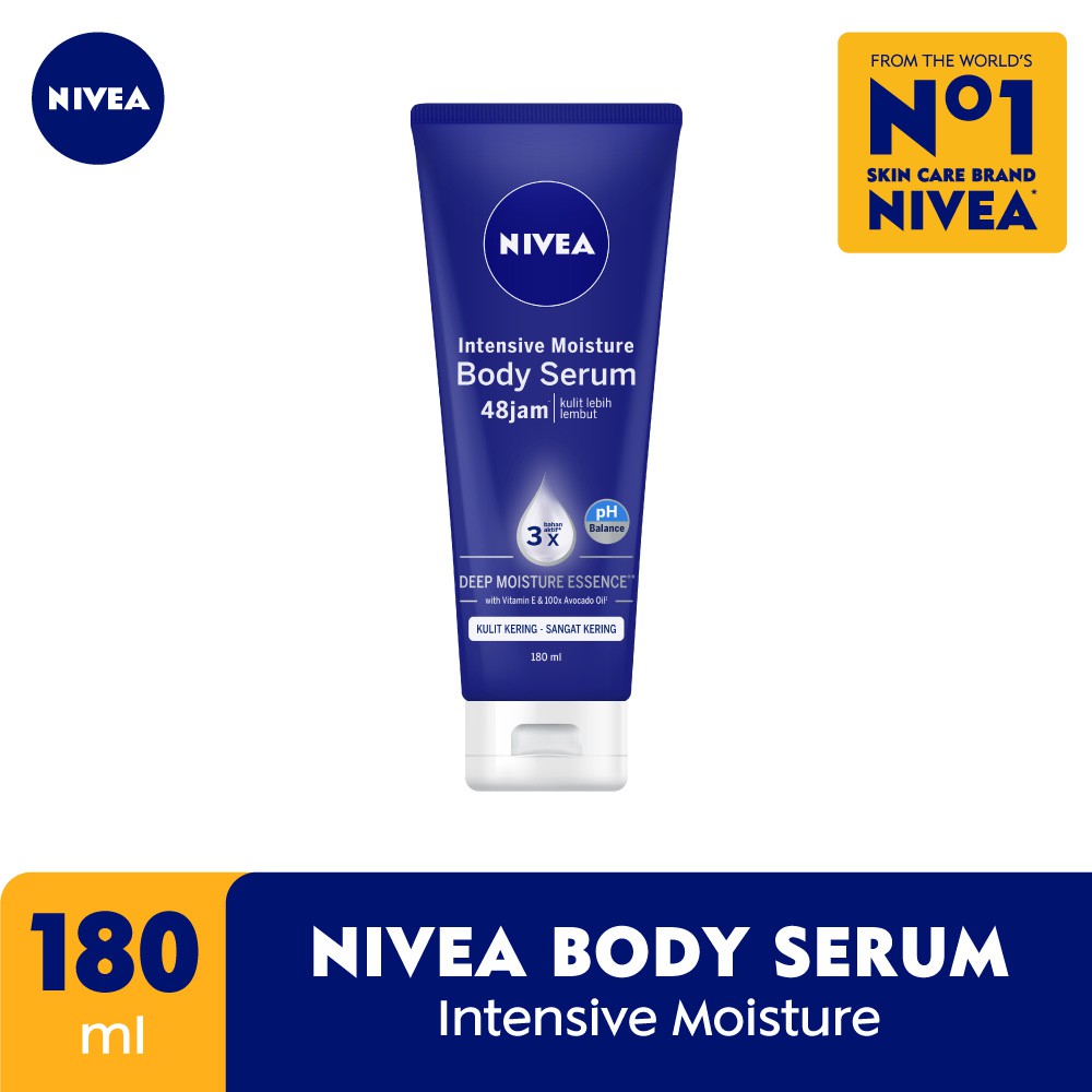NIVEA Body Serum Intensive Moisture - 180 ml | Shopee Indonesia