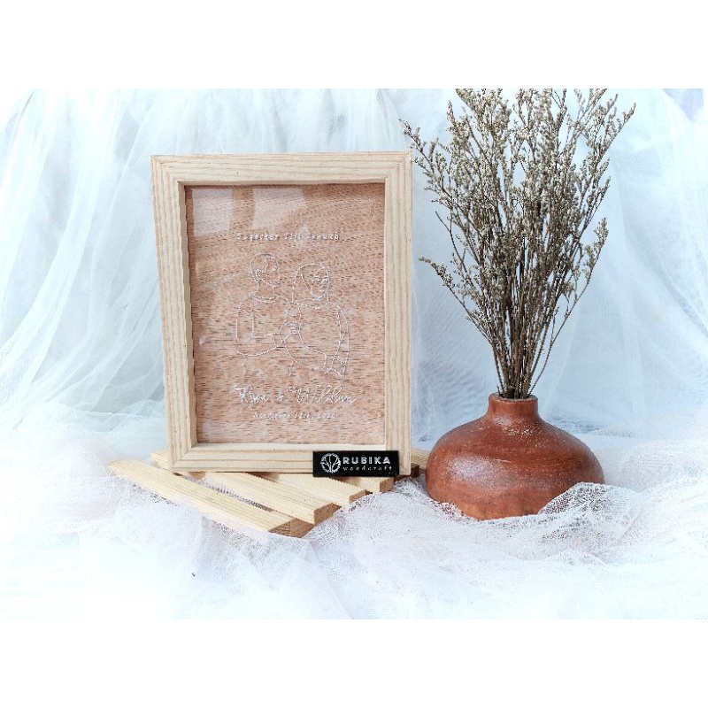Jual 2/5 3D Frame / Bingkai Foto / Bingkai Rustik / Bingkai Rustic ...