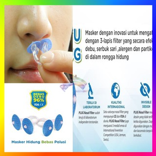 Jual PLUG NASAL FILTER MASKER HIDUNG 3 LAPIS FILTER HIDUNG YANG SECARA ...