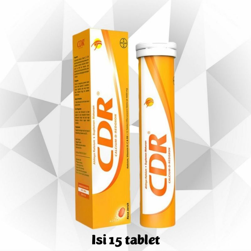 Jual CDR kalsium vitamin D vitamin C dan B6 REDOXON 1tube isi 15 tablet ...