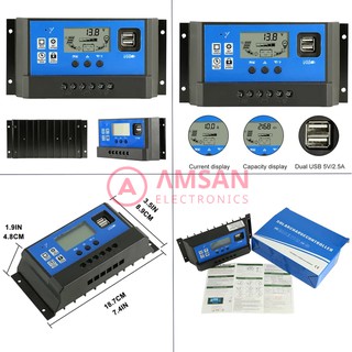 Jual SCC PWM 10A 20A 30A 40A 50A 60A PowMr Solar Charger Controller | Shopee Indonesia