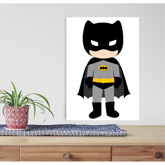 Jual Hiasan dinding BATMAN KARTUN - Poster MDF UK A4 | Shopee Indonesia
