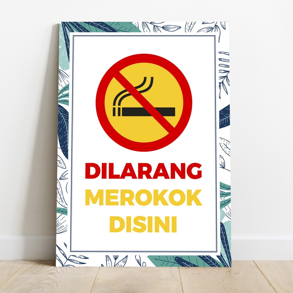 Jual Poster Dilarang Merokok Disini Dekorasi Wall Decor Pajangan Hiasan ...