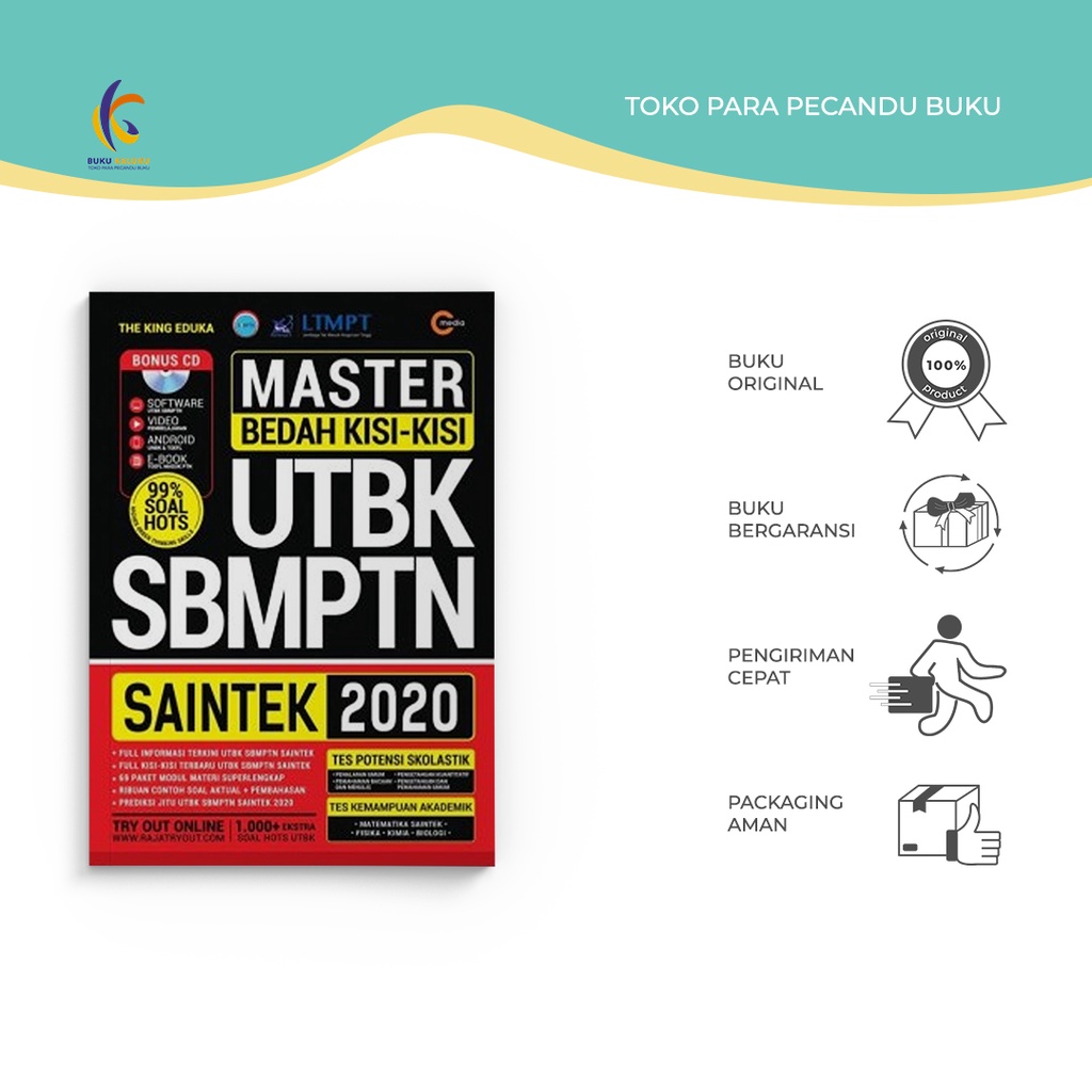 Jual BUKU REFERENSI - MASTER BEDAH KISI-KISI UTBK SBMPTN SAINTEK 2020 (PLUS CD) - CMEDIA - TIM ...