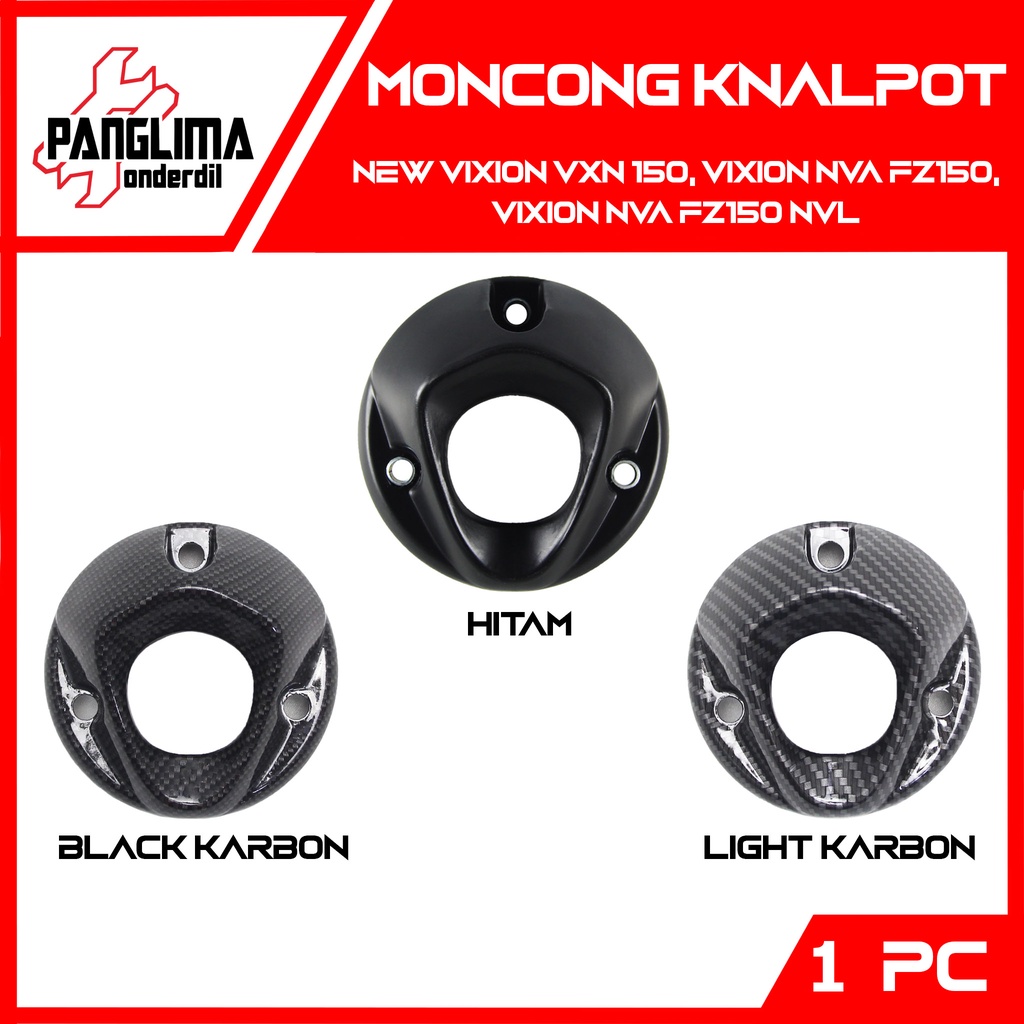 Jual Moncong Knalpot Hitam-Light Karbon-Black Carbon New Vixion-Vxn 150 ...