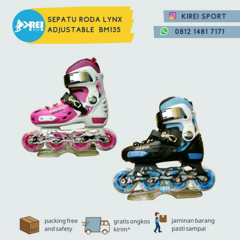 Jual Inline skate/Sepatu Roda LYNX BM 135 | Shopee Indonesia