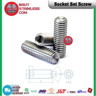 Jual BAUT L TANAM - L SET STAINLESS SS304 A2 M6X50 | Shopee Indonesia