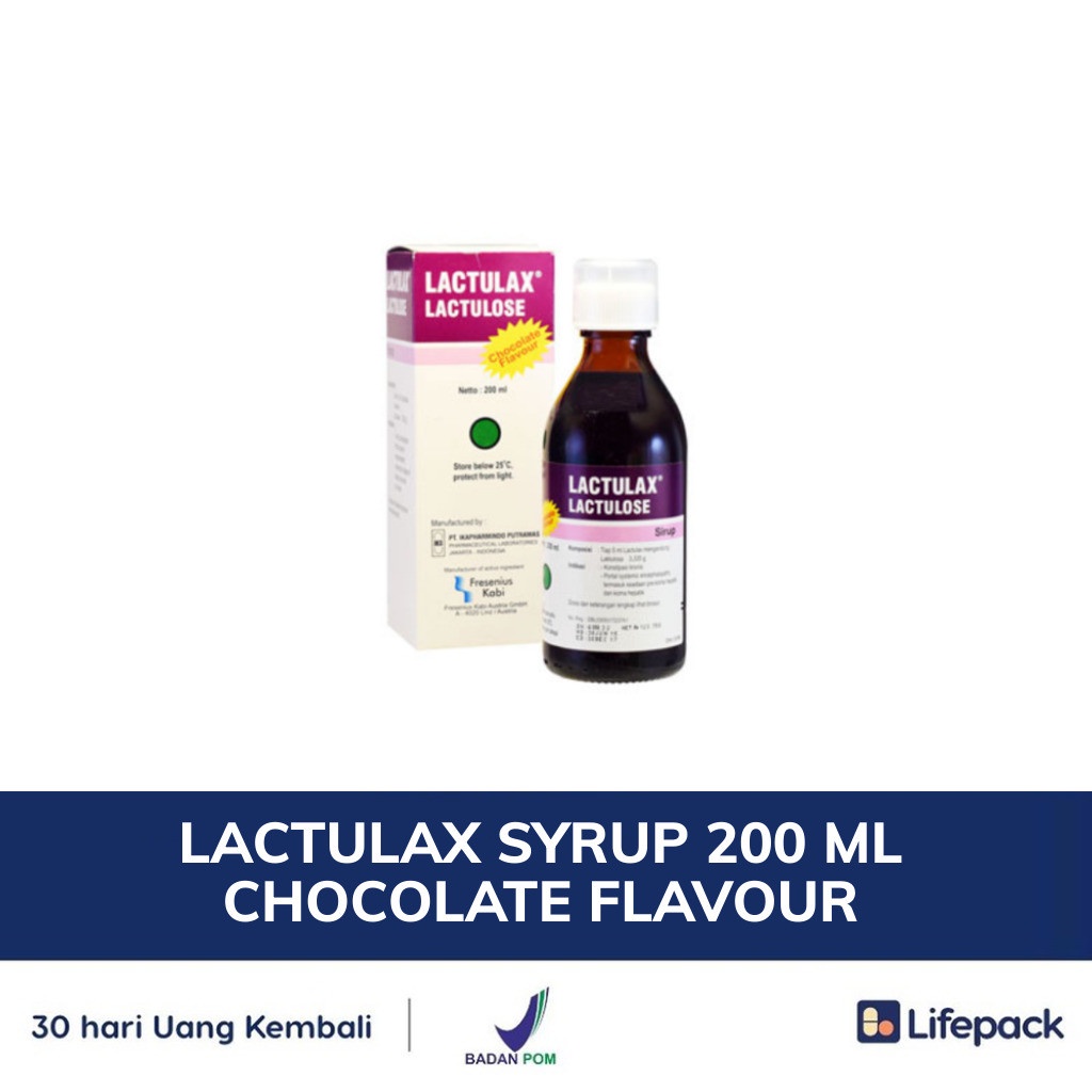 Jual Lactulax Syrup Chocolate Flavour - 200 ml - Obat Konstipasi Anak ...