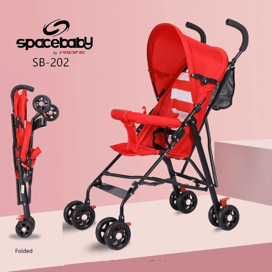 Jual Kereta Dorong Bayi Spacebaby SB202 Buggy 6-36 Bulan Posisi Duduk ...